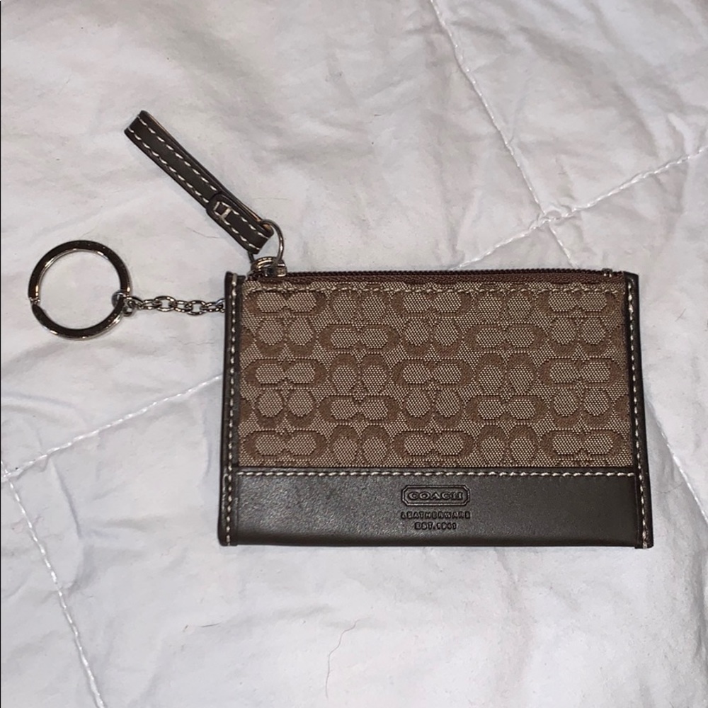 Coach Mini Wallet / Credit Card Holder - Gem